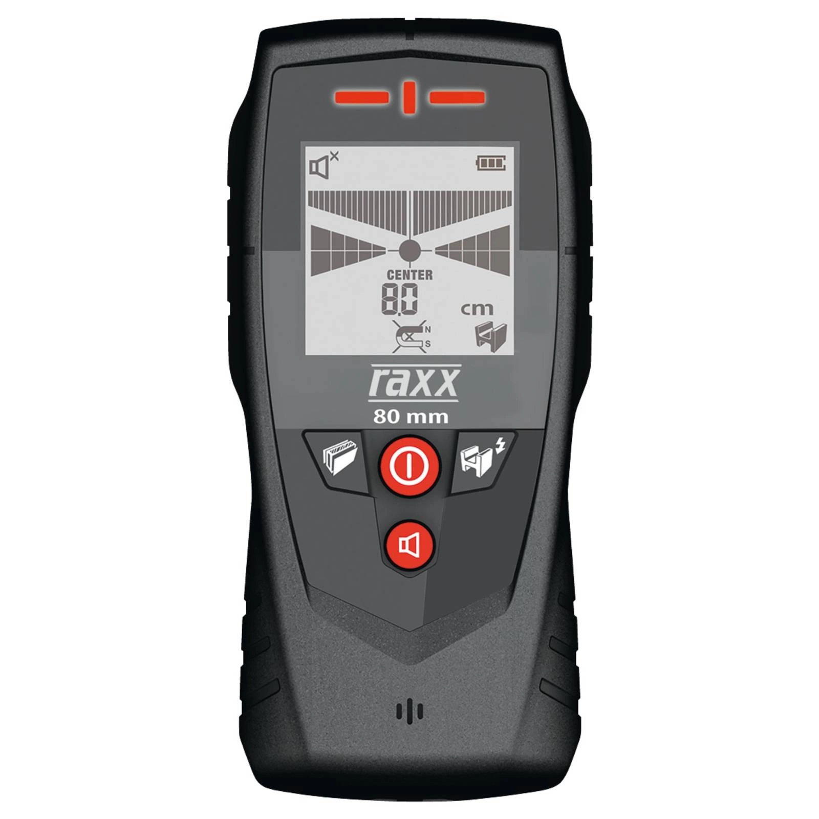 Multidetektor RAXX 80 Wykrywacz kabli, metalu, drewna IP54 | Praxer.pl