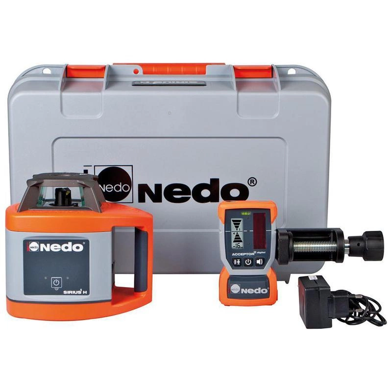 Laser rotacyjny Nedo SIRIUS 1 H Klasa lasera 2 Incl. AKCEPTOR 2 cyfrowy | Praxer.pl